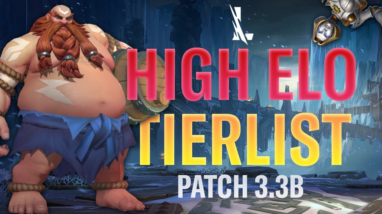 LEGEND High Elo Tierlist | Patch 3.3B | RiftGuides | WildRift - YouTube