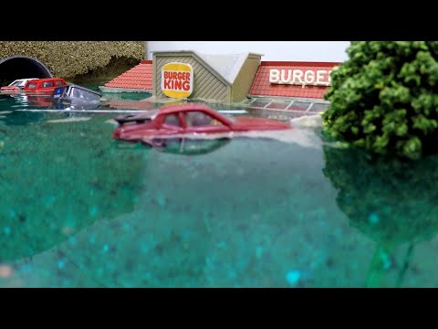 Mini Model | Fast Food Restaurant Flood Disaster