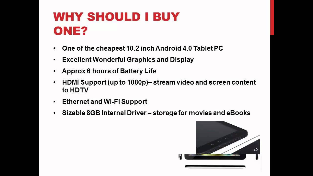 Zepad 10 inch Android 4.0 Tablet PC - YouTube