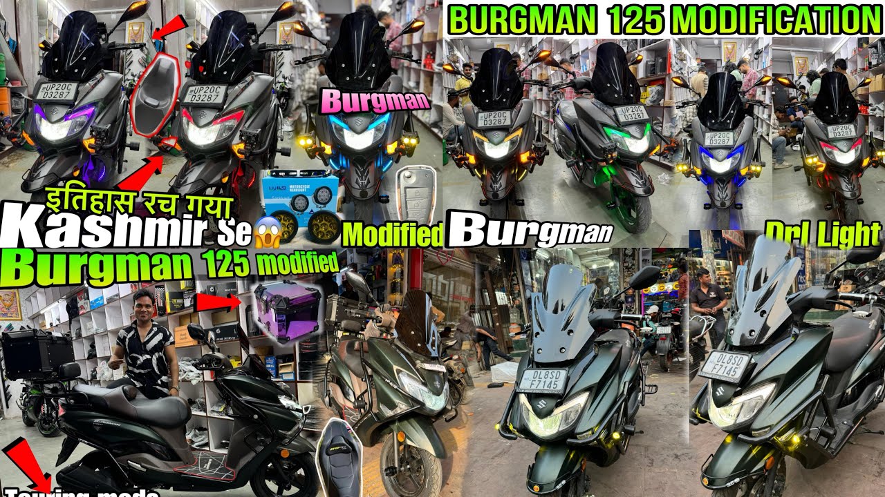 Burgman Modified | Burgman 125 new modifications | Ek Video Hi Hafi Hai ...