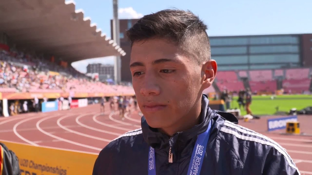 IAAF World U20 Tampere - David Hurtado ECU 10,000M Race Walk Silver ...