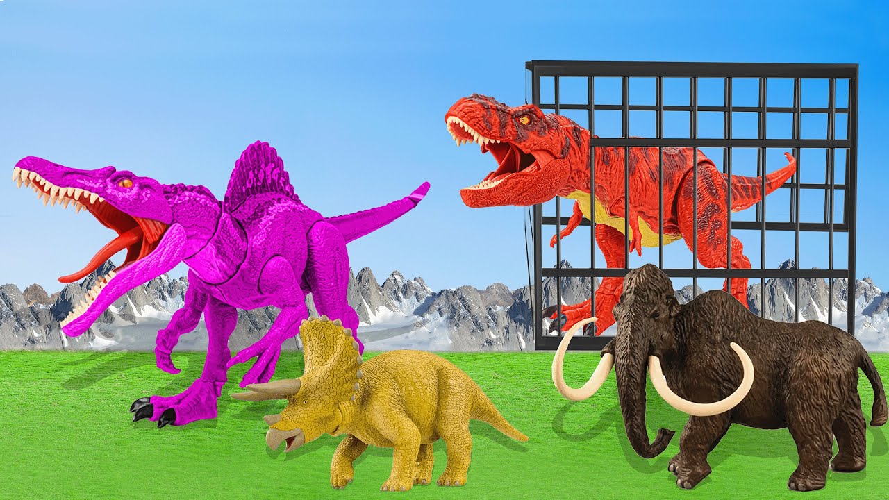 Crazy T-Rex & Raptor Fight After Drinking Magic Potion - Epic Jurassic ...