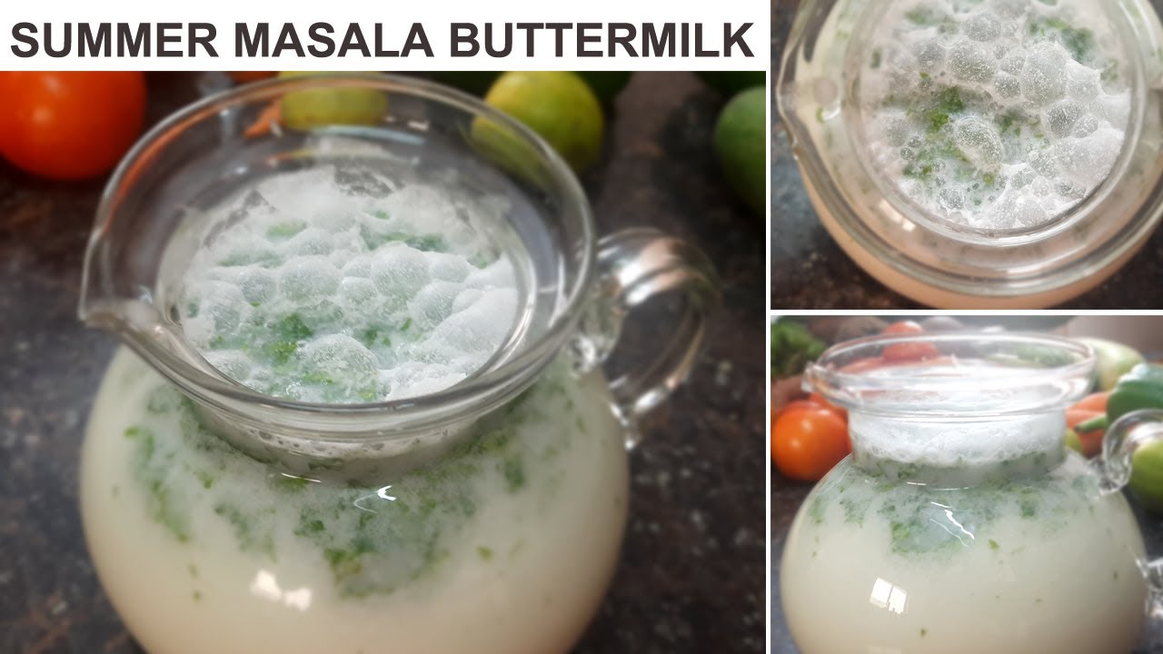 Spiced Buttermilk | Indian Summer Drink recipe | masala majjiga | - YouTube