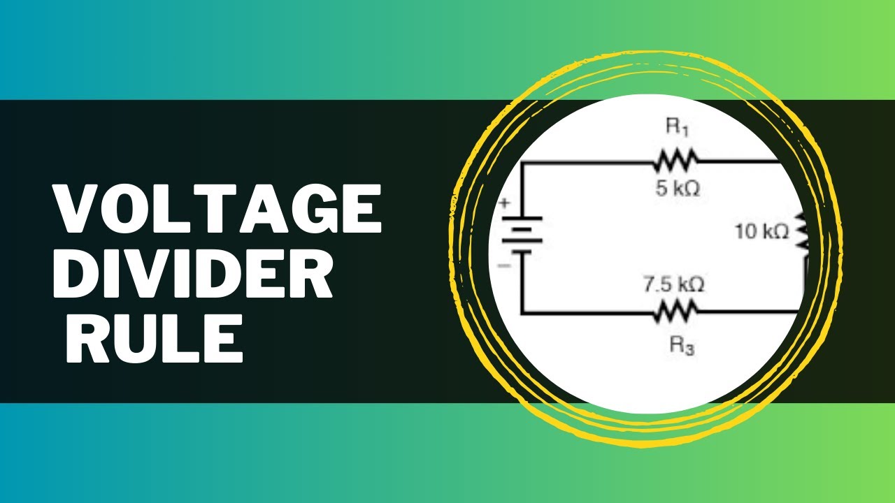 Learn With Us - Basic Electronics (Voltage Divider Rule) - YouTube