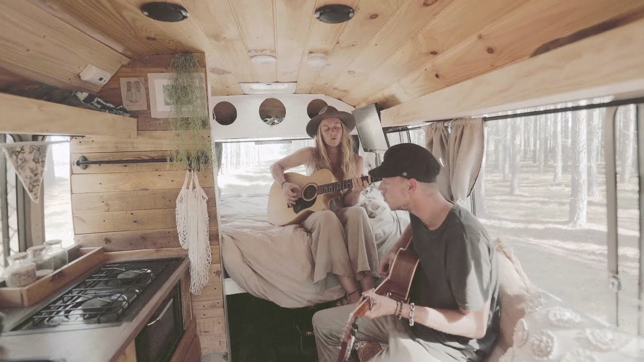 SKOOLIE CONVERSION | Australian musician couple performs in their ...