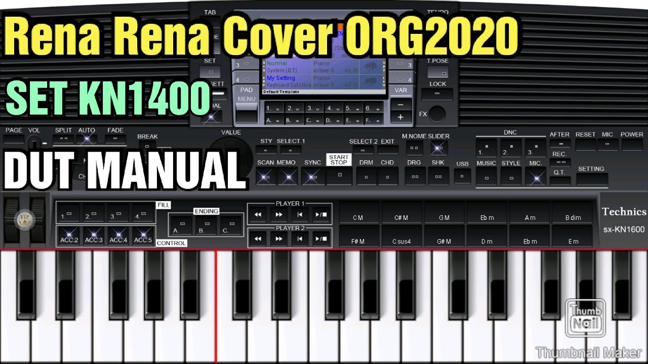 Rena Rena Cover Manual SET KN1400 [] ORG2020 - YouTube