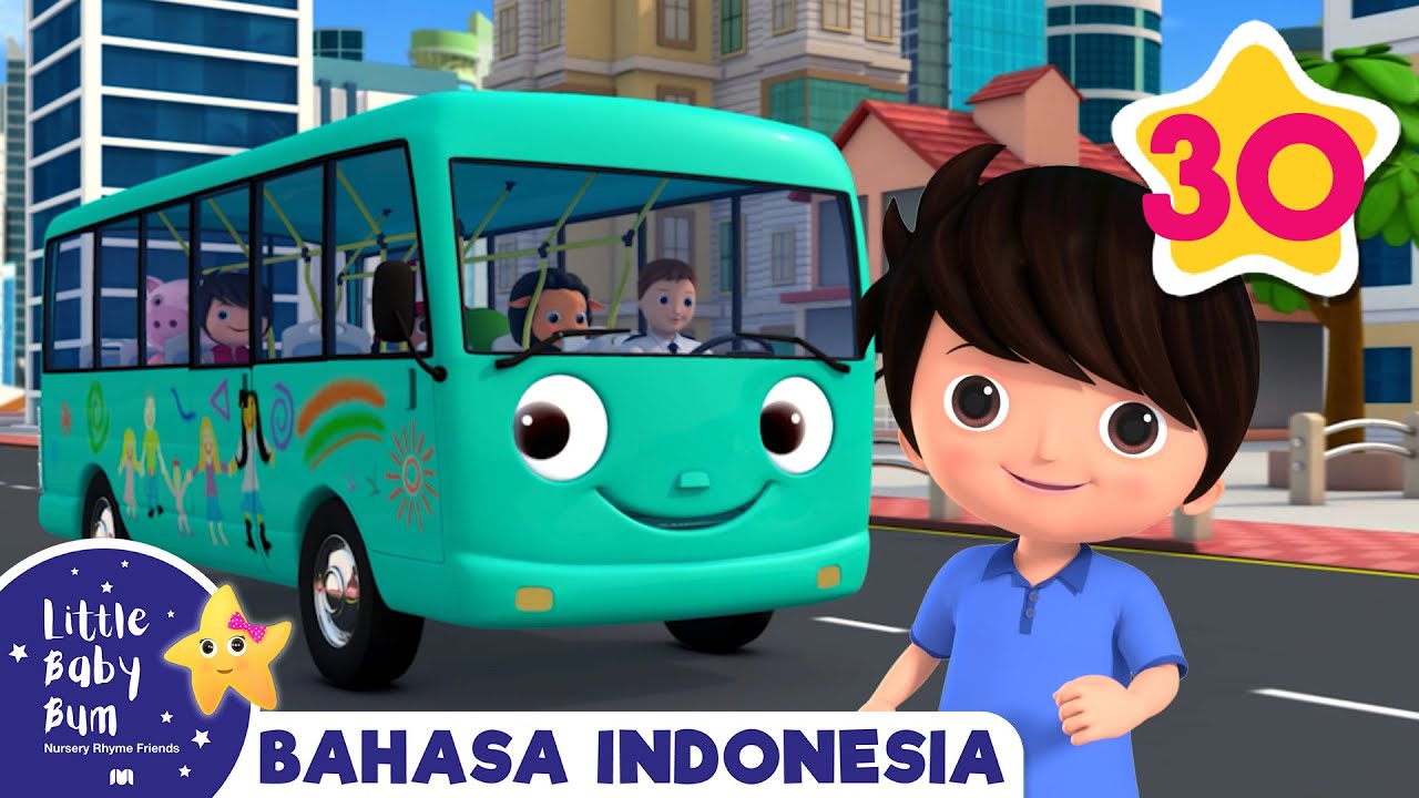 🚌Roda-Roda Bis Lalu Lintas🚦 | Little Baby Bum | Koleksi Lagu Anak🎶 ...