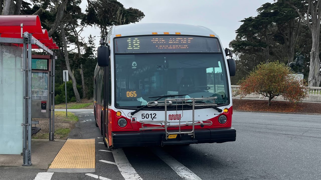 SF MUNI 2023 Nova Bus LFSe+ #5012 on 18 46th Avenue (Credit ...
