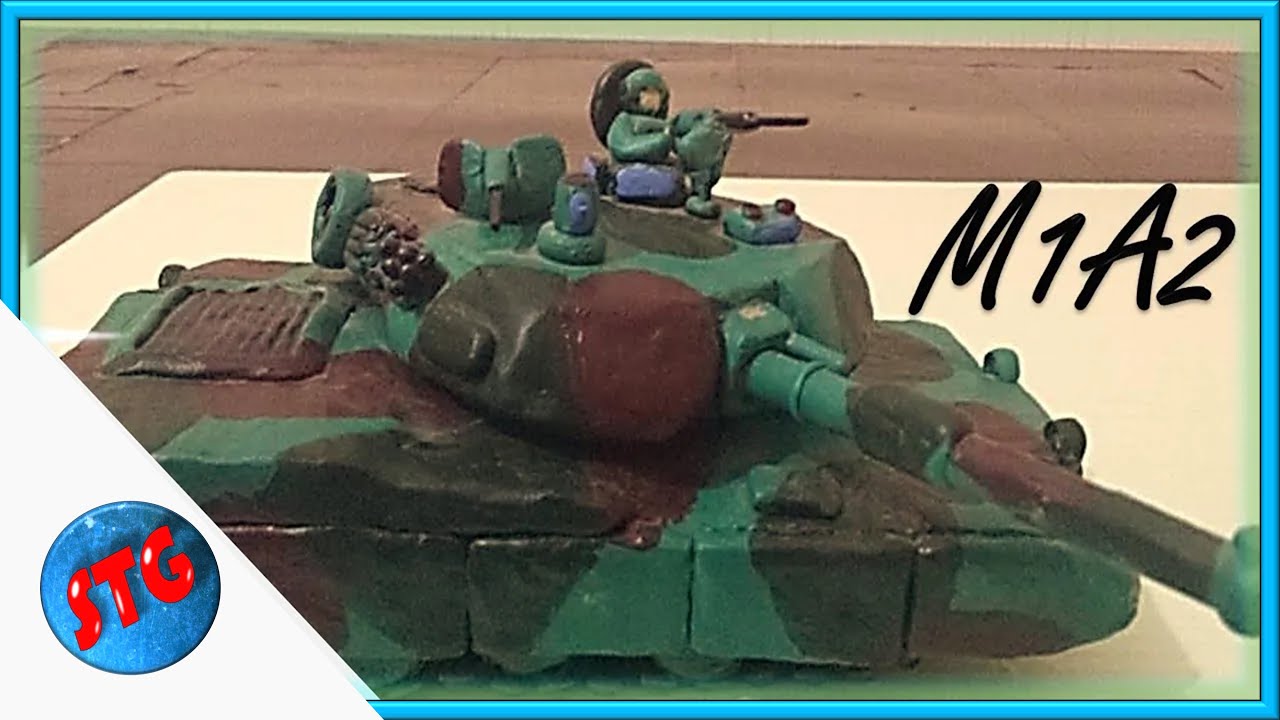 M1A2 Abrams tank clay sculpture review || Military models #1 - YouTube