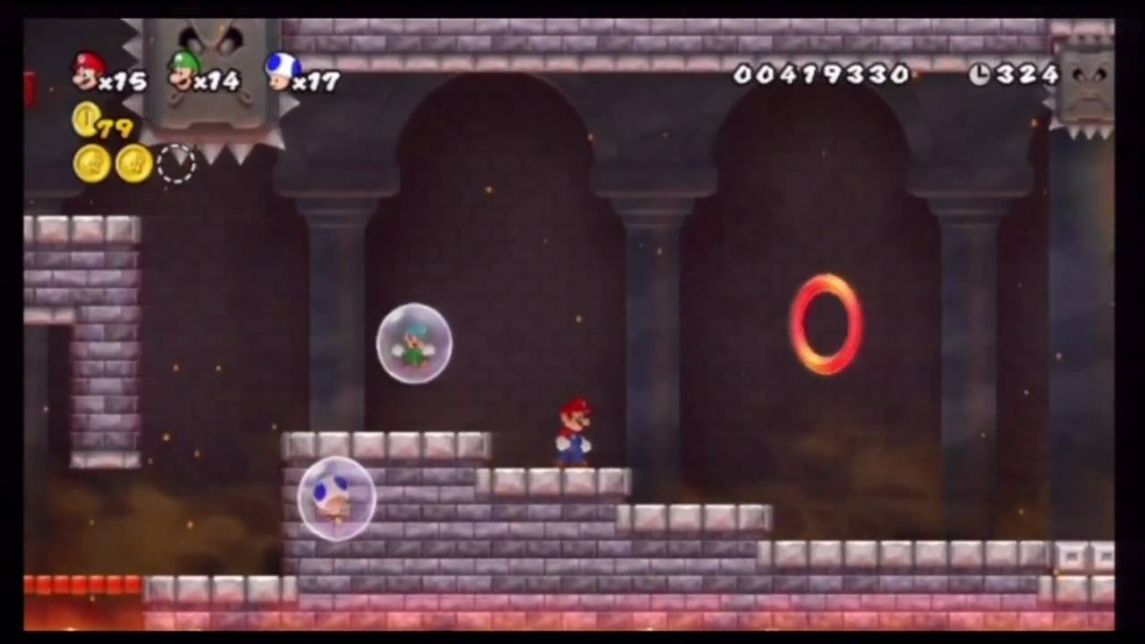 New Super Mario Bros Wii - World 1-Castle - YouTube