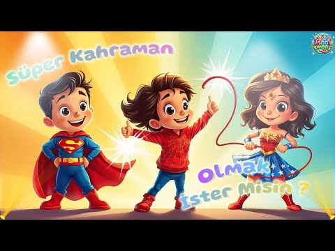 🎶 Superman | Spider-Man | Wonder Woman | Eğlenceli Süper Kahramanlar Çocuk Şarkısı 🎶