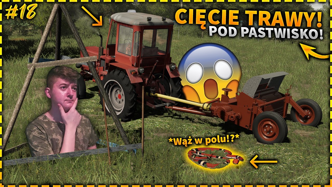 ☢️SAMI JAK PALEC #18 SEZON1 FS19😖ZOSTAŁEM UGYZIONY PRZEZ WĘŻA!😱CIĘCIE ...