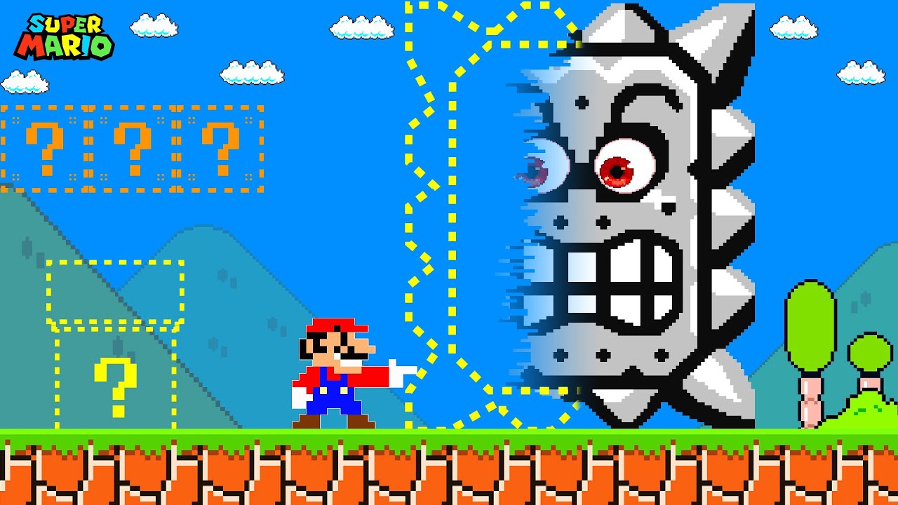 Super Mario Bros. When Everything Mario Touches Turns Into Invisible ...
