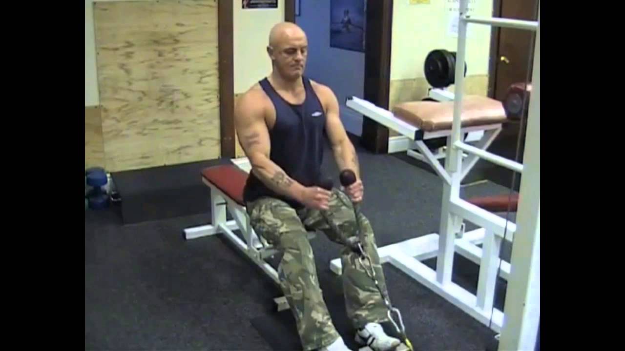 Seated High Cable Row - YouTube