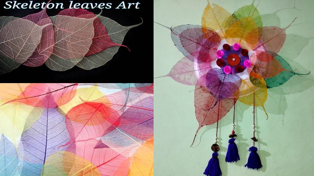 Wall hanging idea using Skeleton Leaf ||Skeleton leaf art - YouTube
