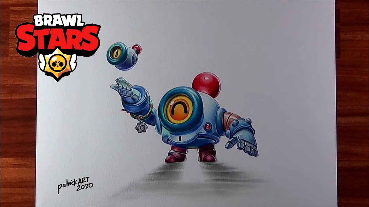 Dibujando a NANI de Brawl Stars | patrickART - YouTube