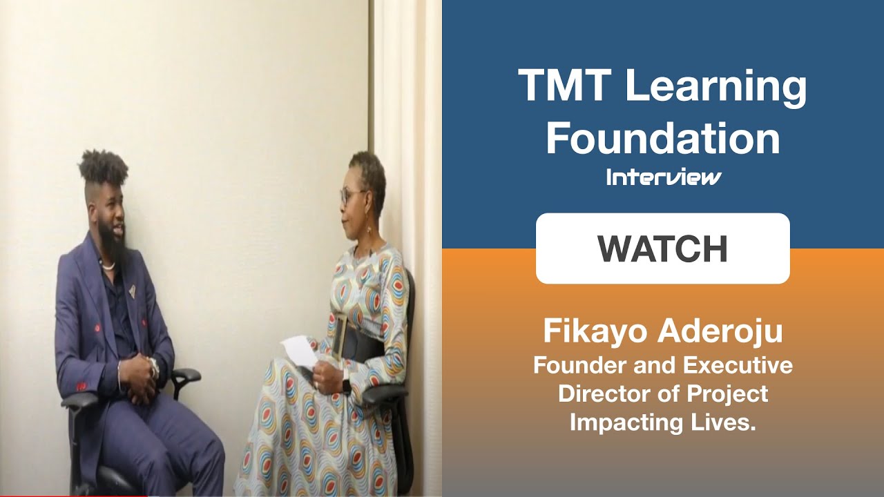 TMT Learning Foundation - TieShow - Interview Fikayo Aderoju - YouTube