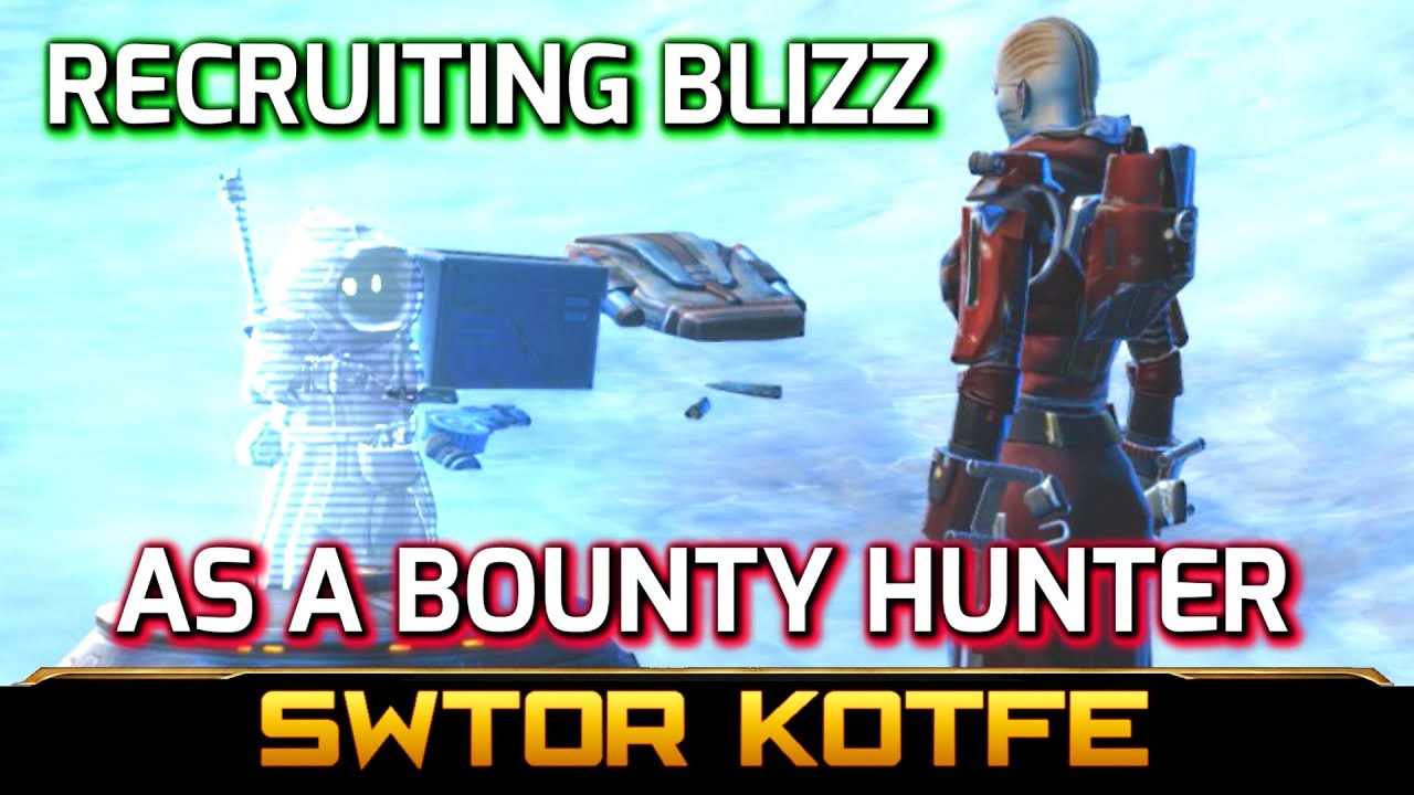 SWTOR KOTFE Recruit Blizz as a Bounty Hunter + Guss Tuno Cameo - Little ...