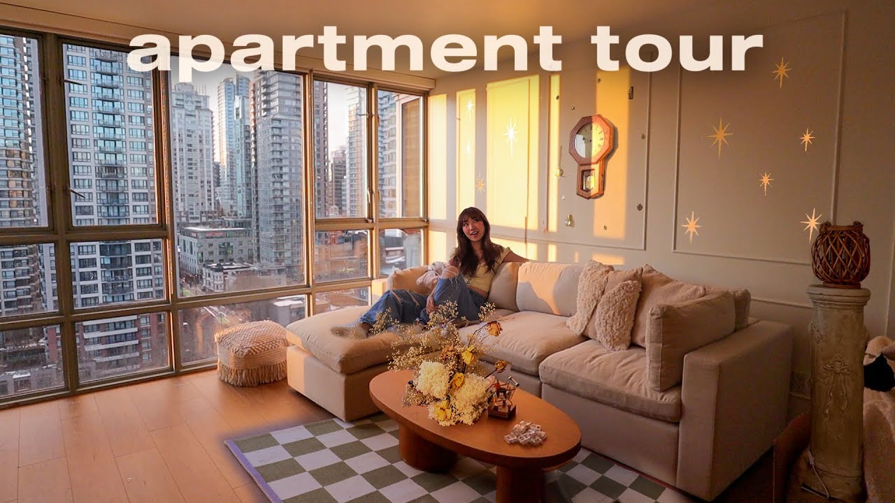 My Finished Apartment Tour! Living Alone in Downtown Vancouver 🏙️ - YouTube