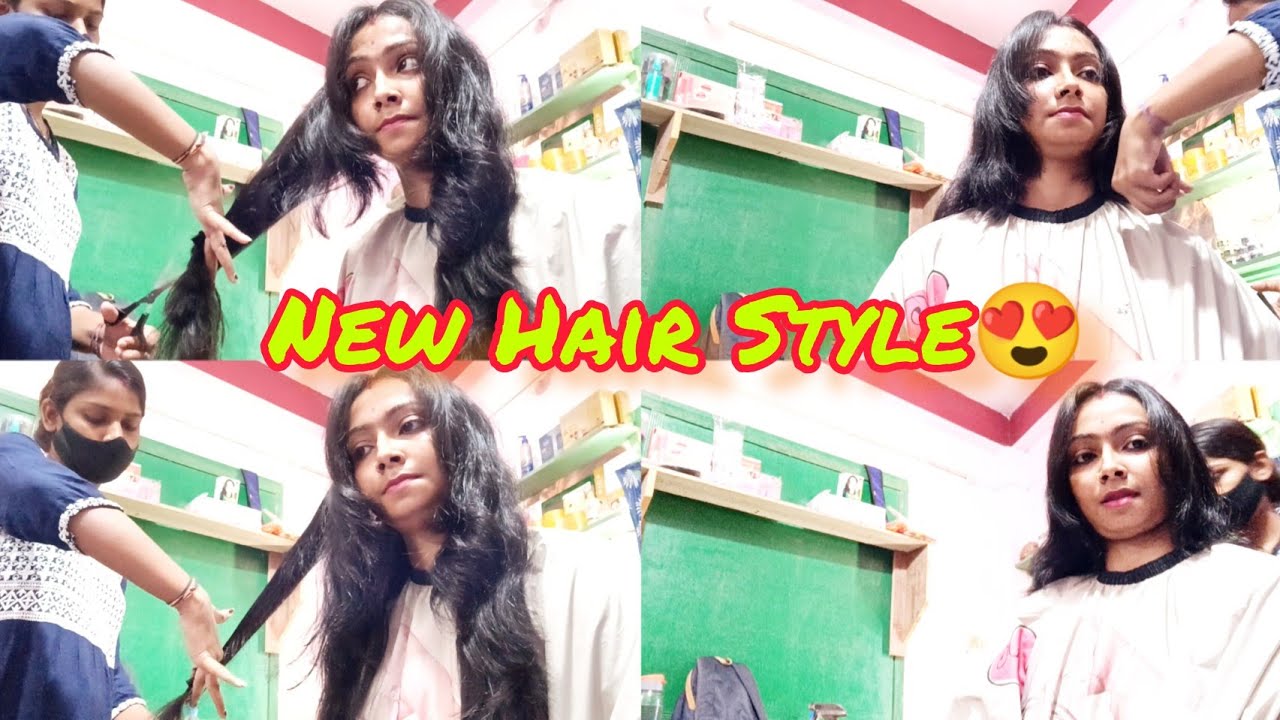 OMG! Cut My Long Hairs New Hair Style😍 Layers cut 😍 - YouTube