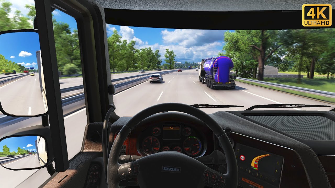 DAF XF Driving Trough Village - Euro Truck Simulator 2 Gameplay ...