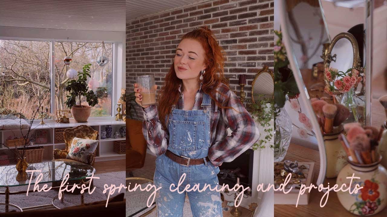 The first spring cleaning & home projects in my boho girl house🌱 - YouTube