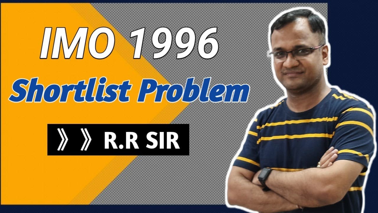 IMO 1996 (Shortlist problem) - YouTube