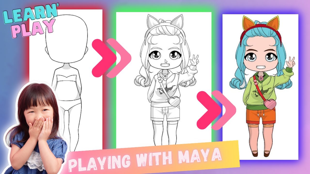 From Sketch to Color: Maya's Amazing Character Creation and Coloring ...