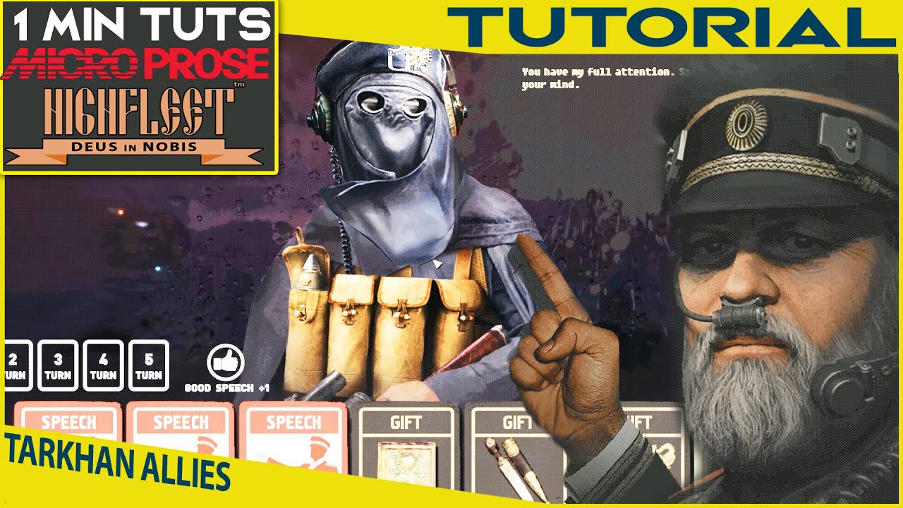 HighFleet How to Talk With Tarkhans & Gain Allies | 1 minute tuts HighFleet Tutorial - YouTube