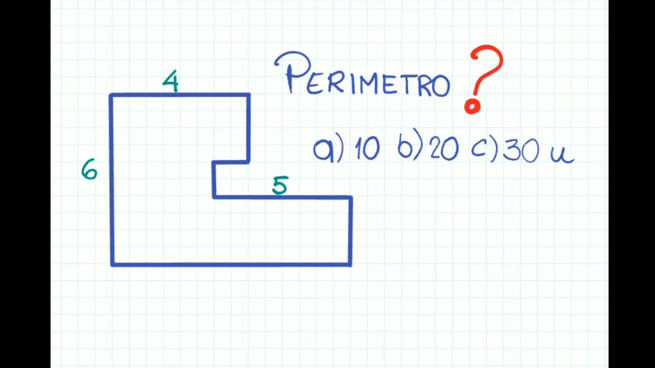 ⚡Cual es el PERIMETRO de la FIGURA IRREGULAR | GEOMETRIA | NIVEL ...