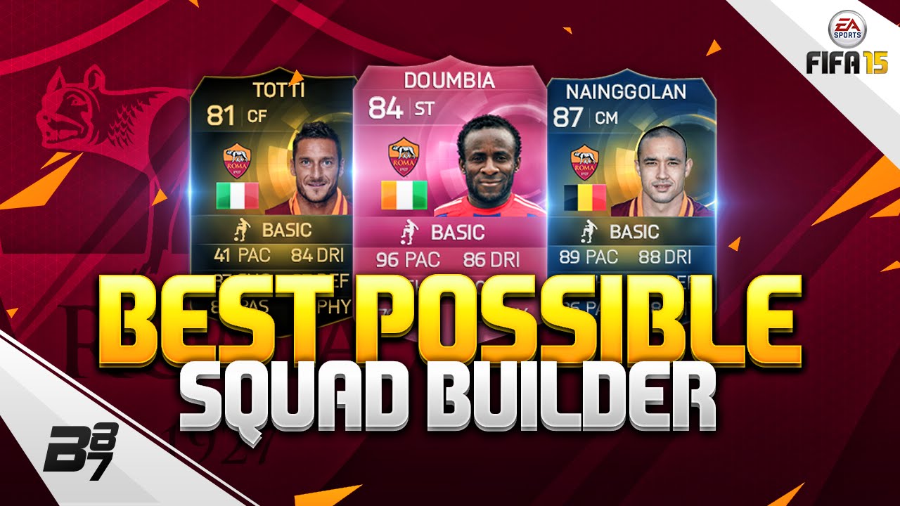 FIFA 15 | BEST POSSIBLE ROMA SQUAD BUILDER w/ PINK DOUMBIA and DZEKO ...