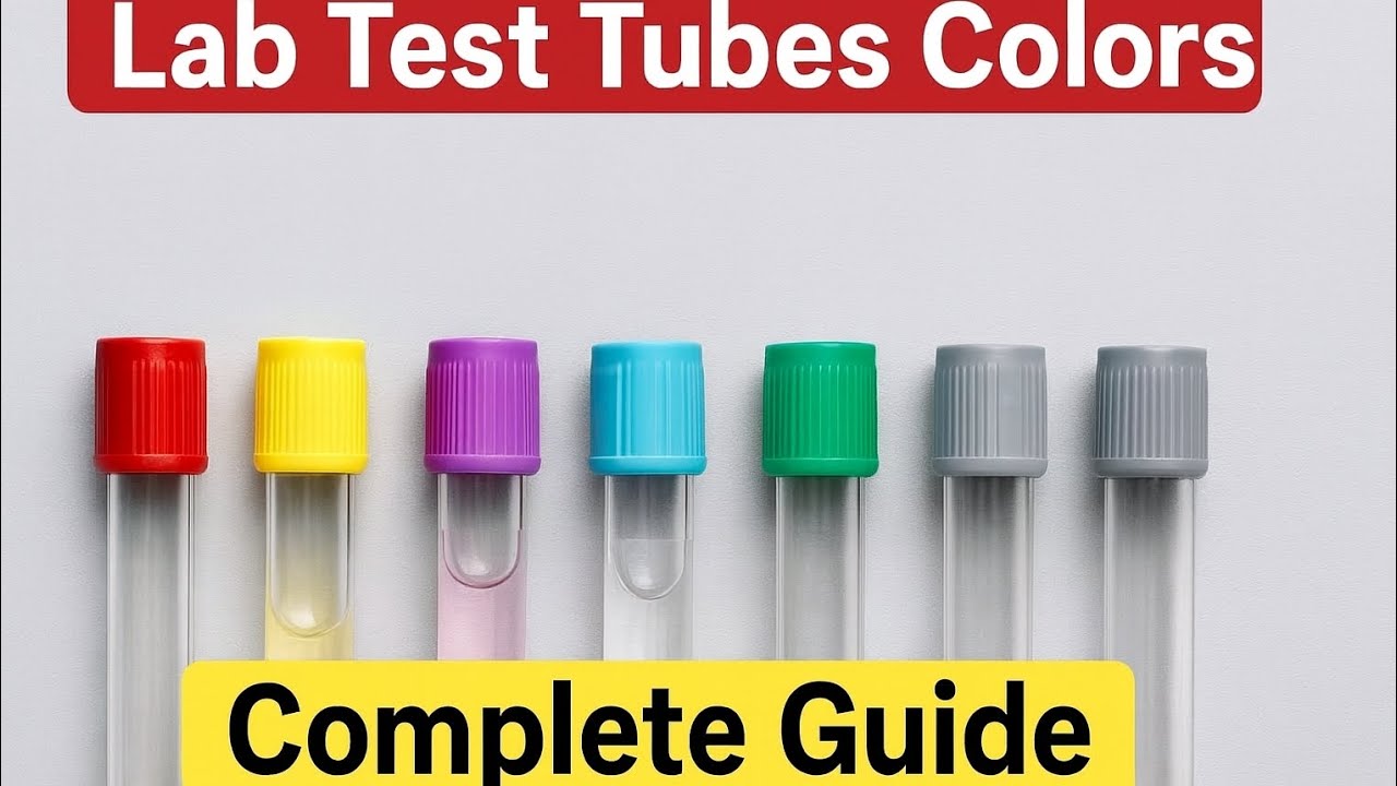 Lab Test Tubes Colors Explained | kis test tube me konsa test hota hai ...