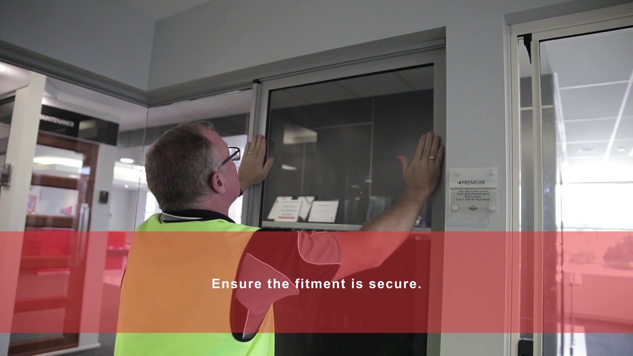 How to Install Benchmark and Residential Awning Window Security Screen ...