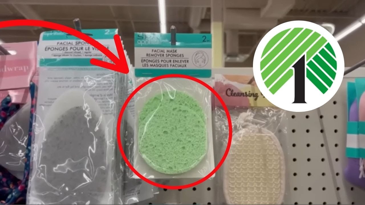 Why everyone is grabbing these facial sponges from Dollar Tree?! - YouTube