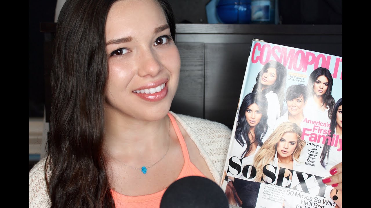 ASMR - Relaxing Magazine Reading ⏐ Whispering, Page Turning - YouTube