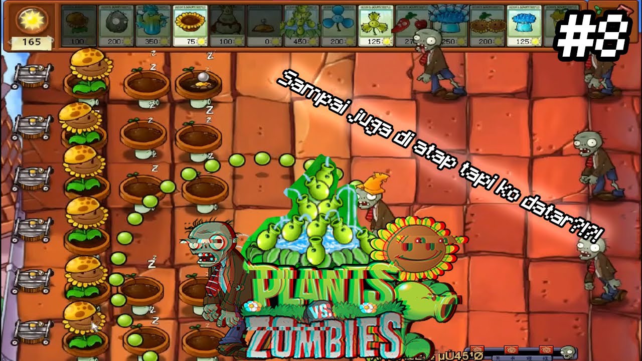 Yey kita udah mau ke atap?!(Plant Vs Zombie Hybrid!?!)#8 - YouTube