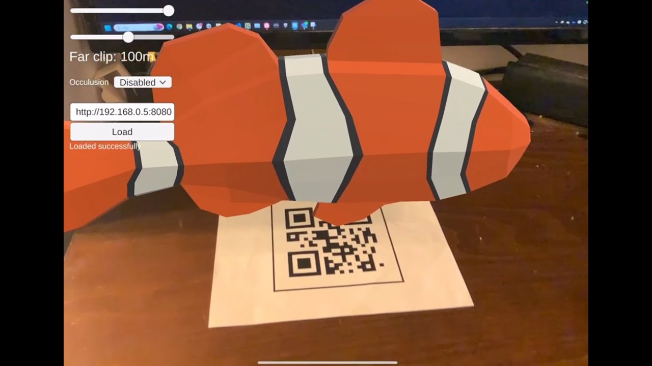 Project Spirare による AR コンテンツ作成 [ARFoundation, QR マーカー版] - YouTube