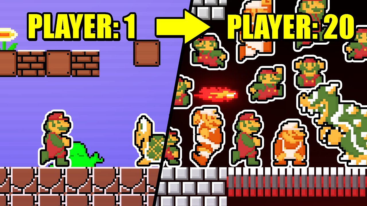 I Made Super Mario Bros, But it's a Multiplayer Game - YouTube