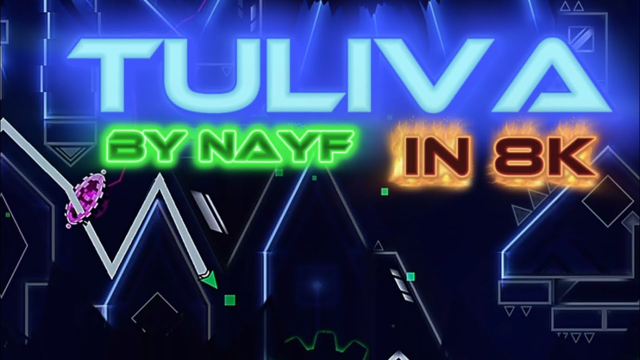 TULIVA geometry dash wave challenge in 8k in 0.5x speed - YouTube