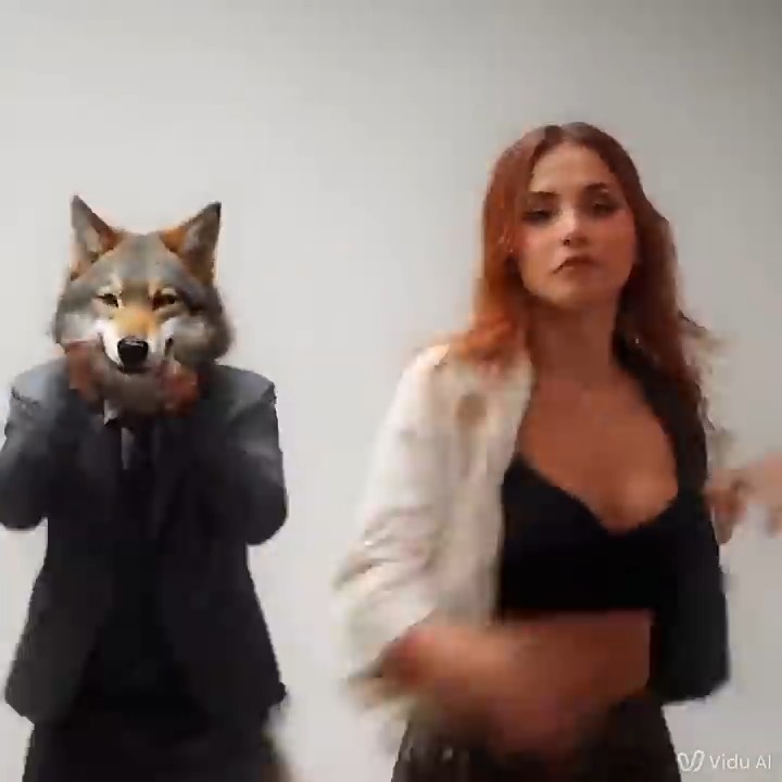 Tralalerotralalala, dance with the wolf in a suit. #wolf - YouTube