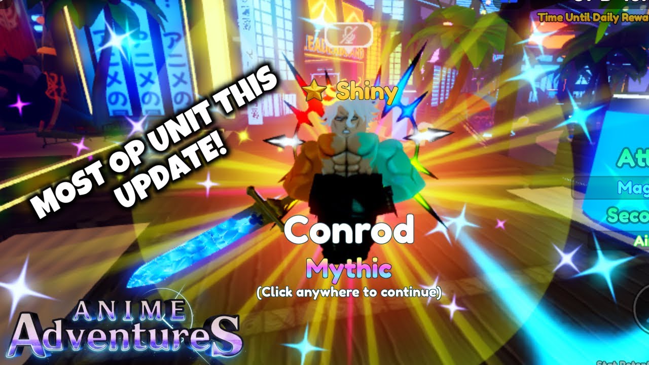Evolved Conrad Showcase in Anime Adventures! - YouTube