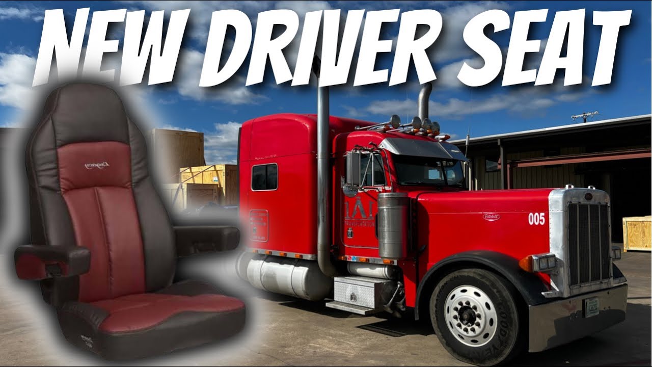 NEW LEGACY SEMI TRUCK SEAT FOR OUR PETERBILT 379 !!! - YouTube