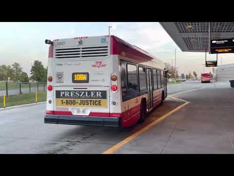 TTC Orion/Nova Buses at Sheppard West Stn on the Bus Bay Platforms on ...