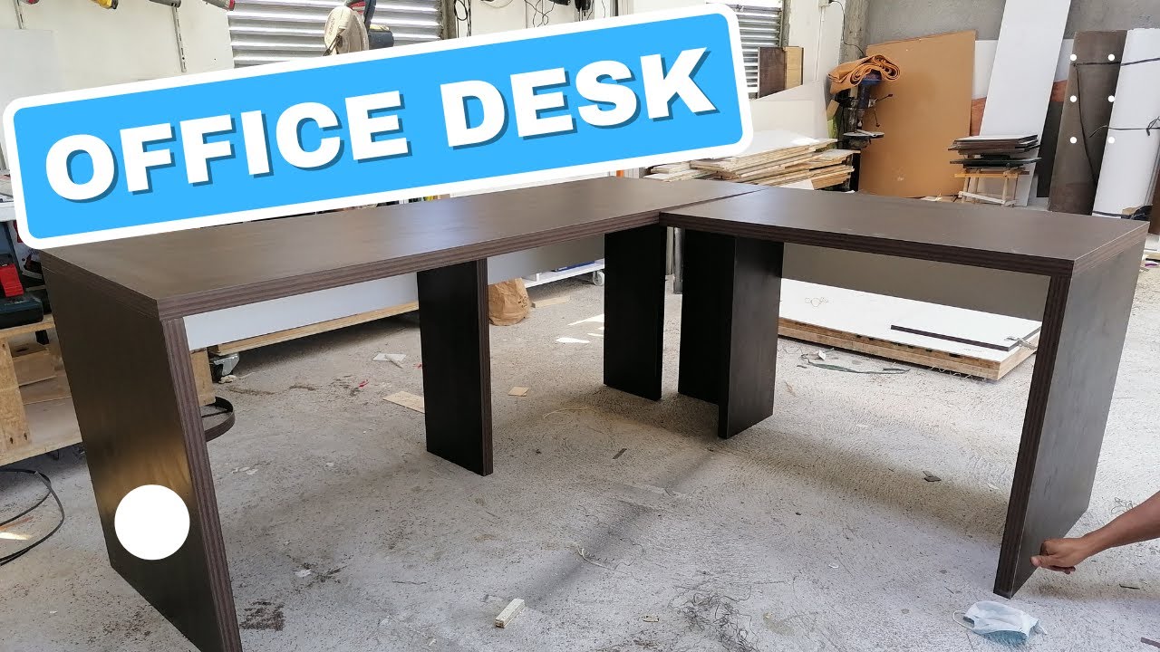 Simple Office Desk in 4 hours - YouTube
