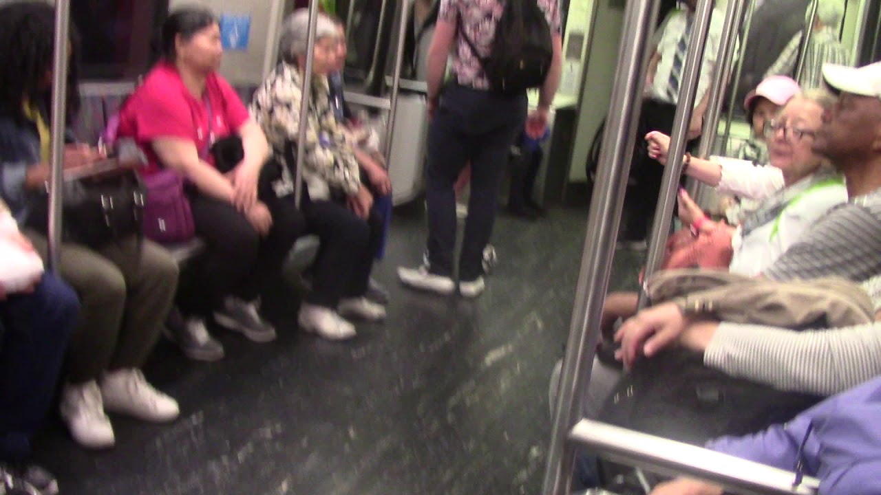 MBTA red line train ride from Park Street to Andrew - YouTube