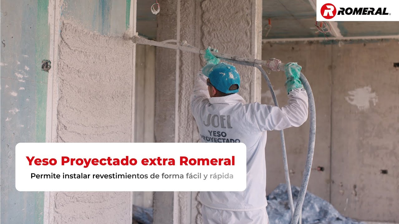 Yeso Proyectado Extra Romeral - YouTube