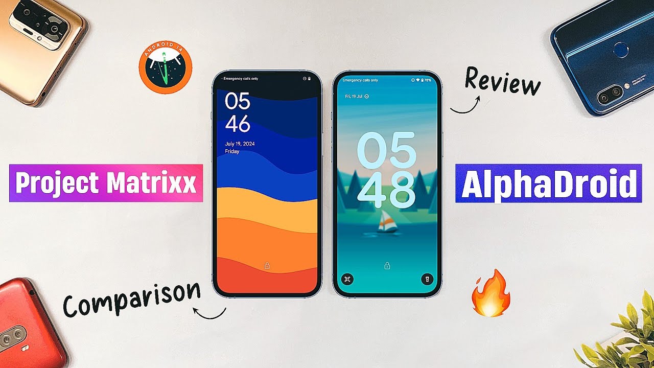 Project Matrixx Vs AlphaDroid : Full Comparison! (Android 14)⚡ - YouTube