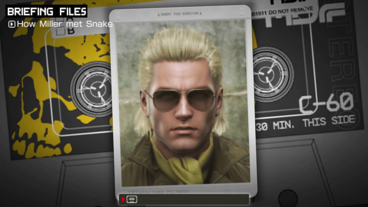 Cassette tapes. Miller | MGS: Peace Walker - YouTube