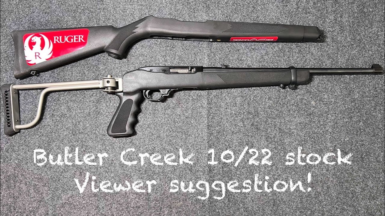 Minimalistic survival rifle battle Part 1A -Viewer Suggestion Ruger 10/22 Butler creek folding ...