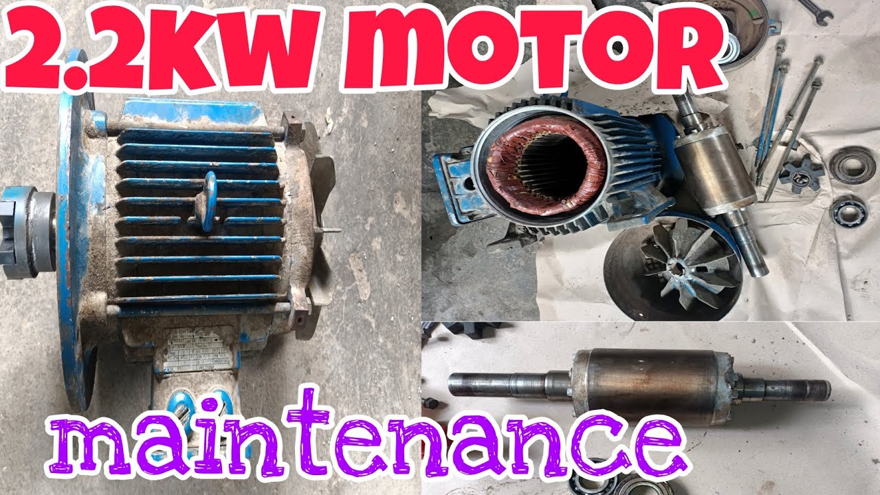 2.2 kw motor bearing replacement ! motor maintenance #maintenance # ...